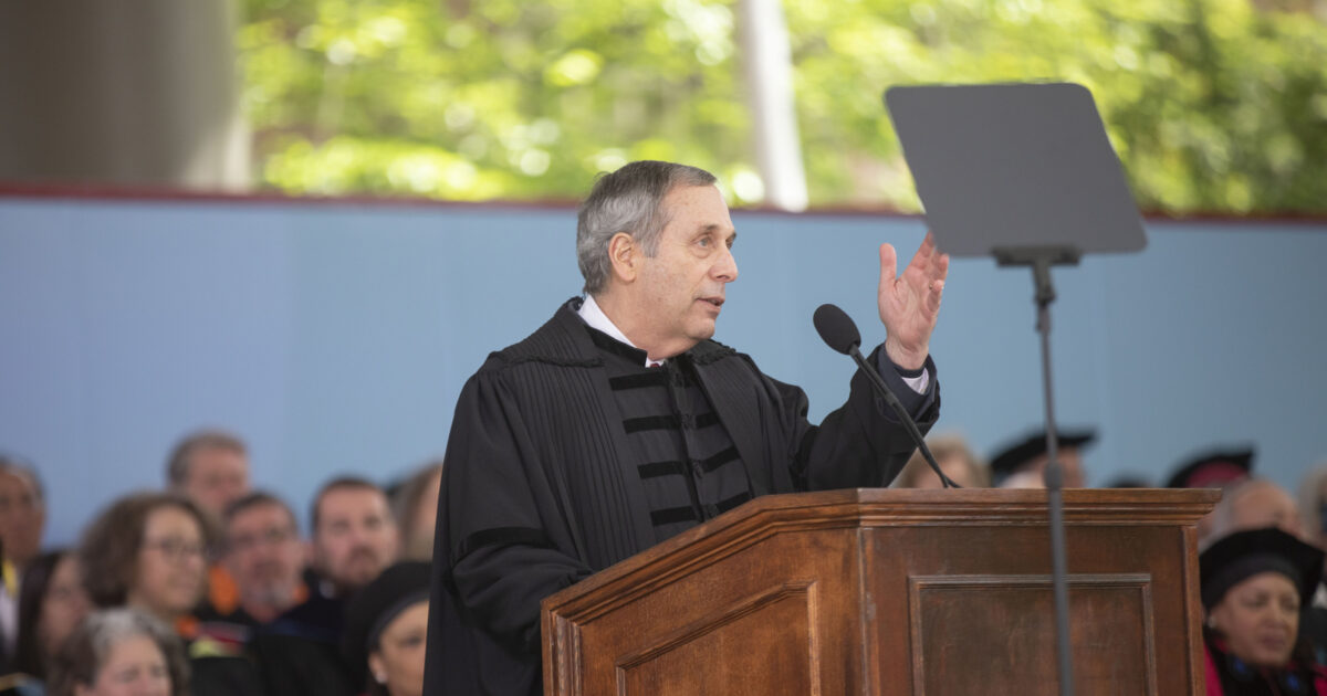 Remarks to the Class of 2023 - Harvard University President